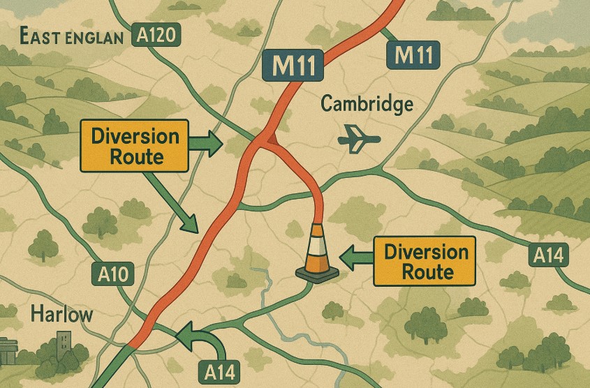 Motorway M11 Closures UK | Latest Updates and Diversions